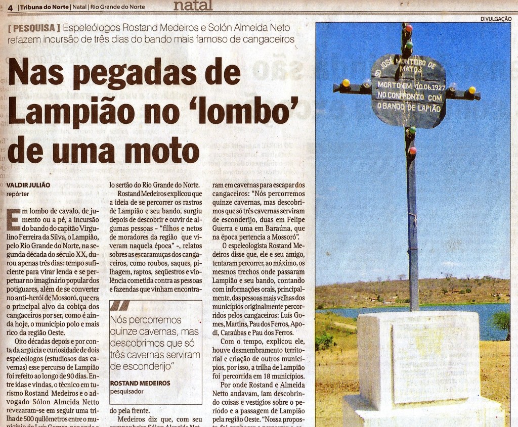 MARCOS DE RELIGIOSIDADE NO CAMINHO DE LAMPIÃO NO RIO GRANDE DO NORTE ...